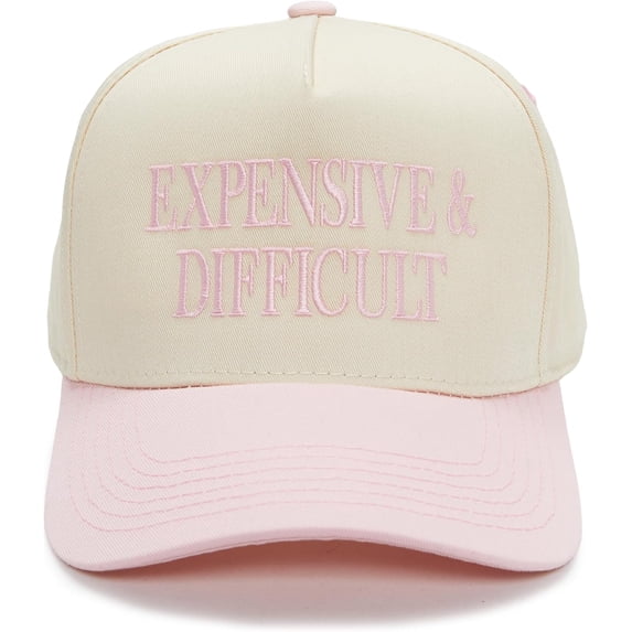 Embroidered Letter Color Block Trucker Hats 100% Cotton Adjustable ...