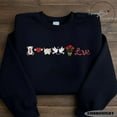 Embroidered "Love" Sweatshirt with Teddy Bear, Heart, Dove, Pig & Roses ...