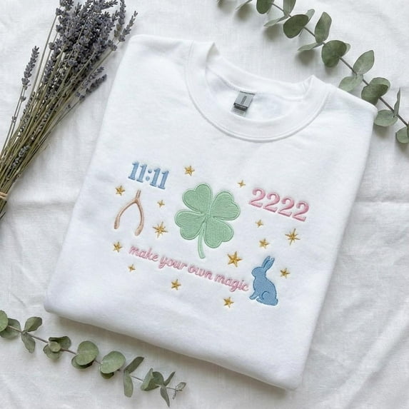 Embroidered Lucky Charms Crewneck, Cute Coquette Aesthetic ...