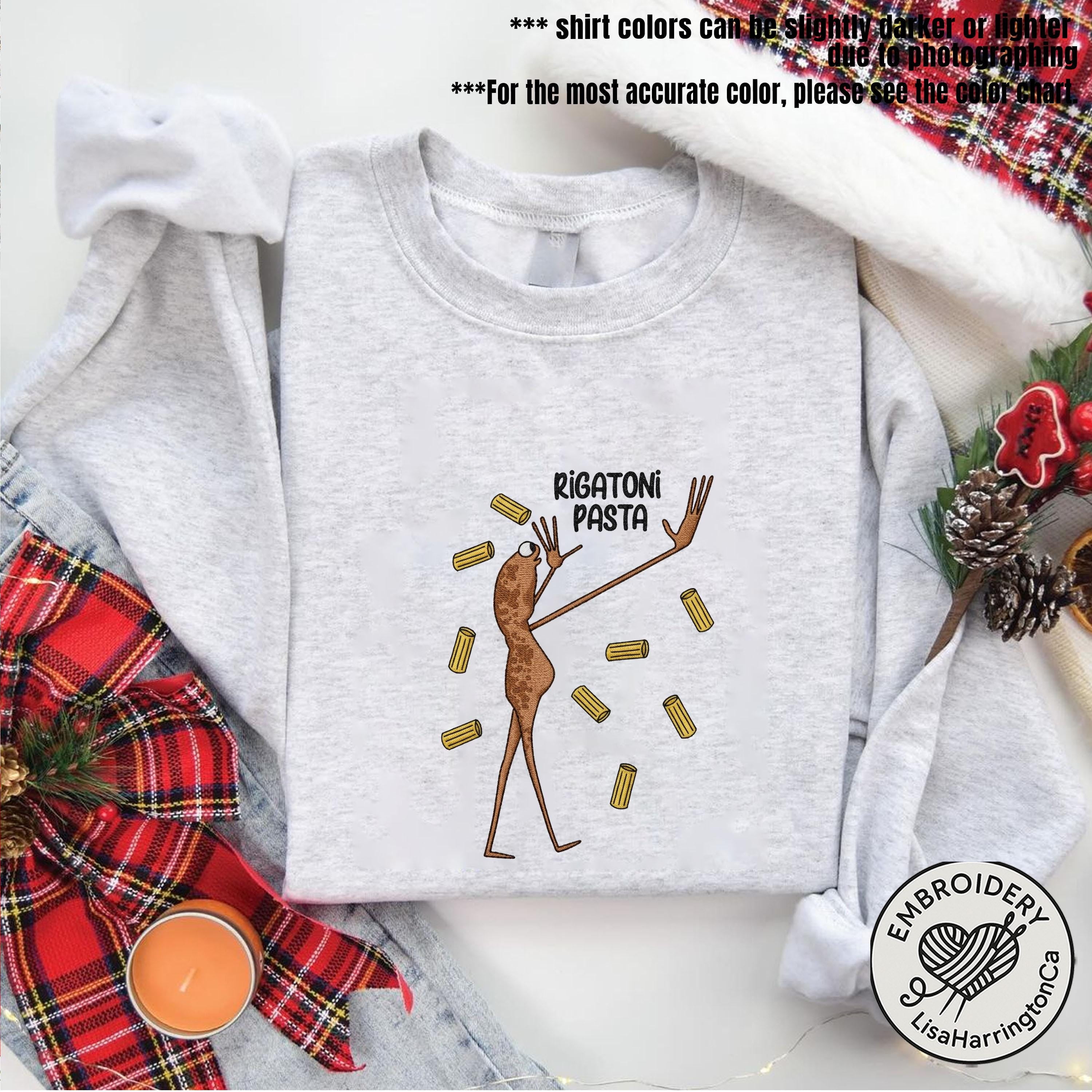 Embroidered Marcus the Worm Rigatoni Pasta Sweatshirt, Im Looking For ...