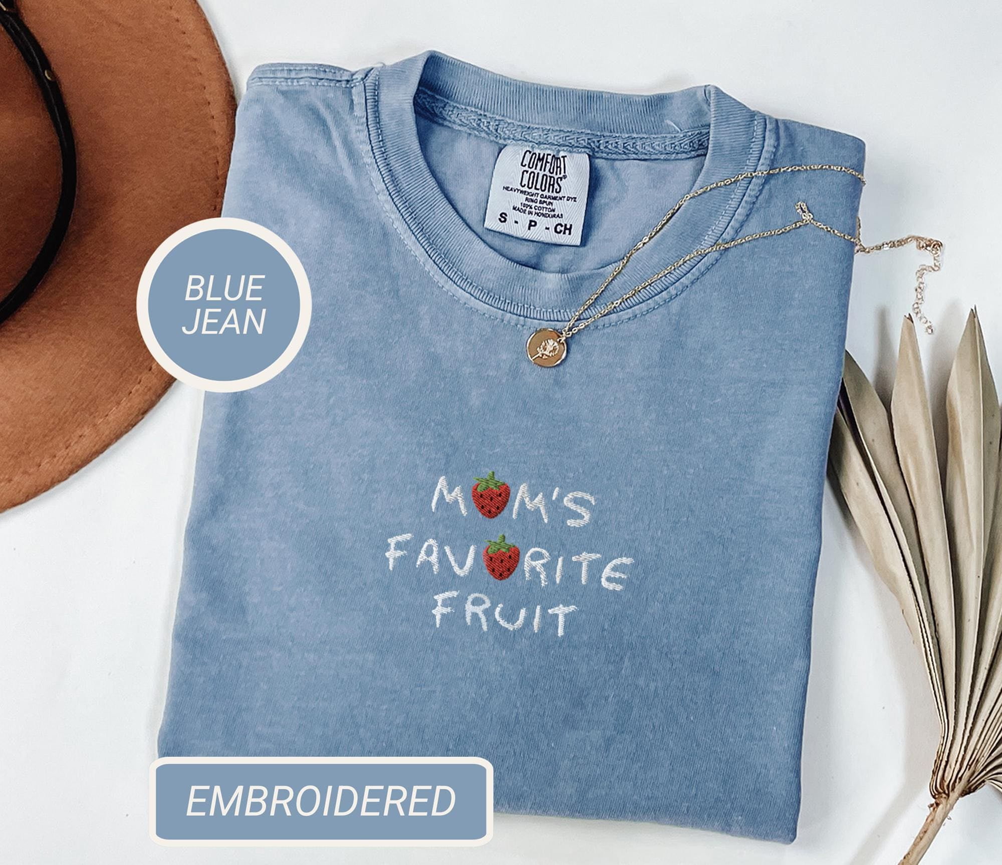 Embroidered Mom's Favorite Fruit Shirt Fruity Tee Lesbian Shirt Queer ...