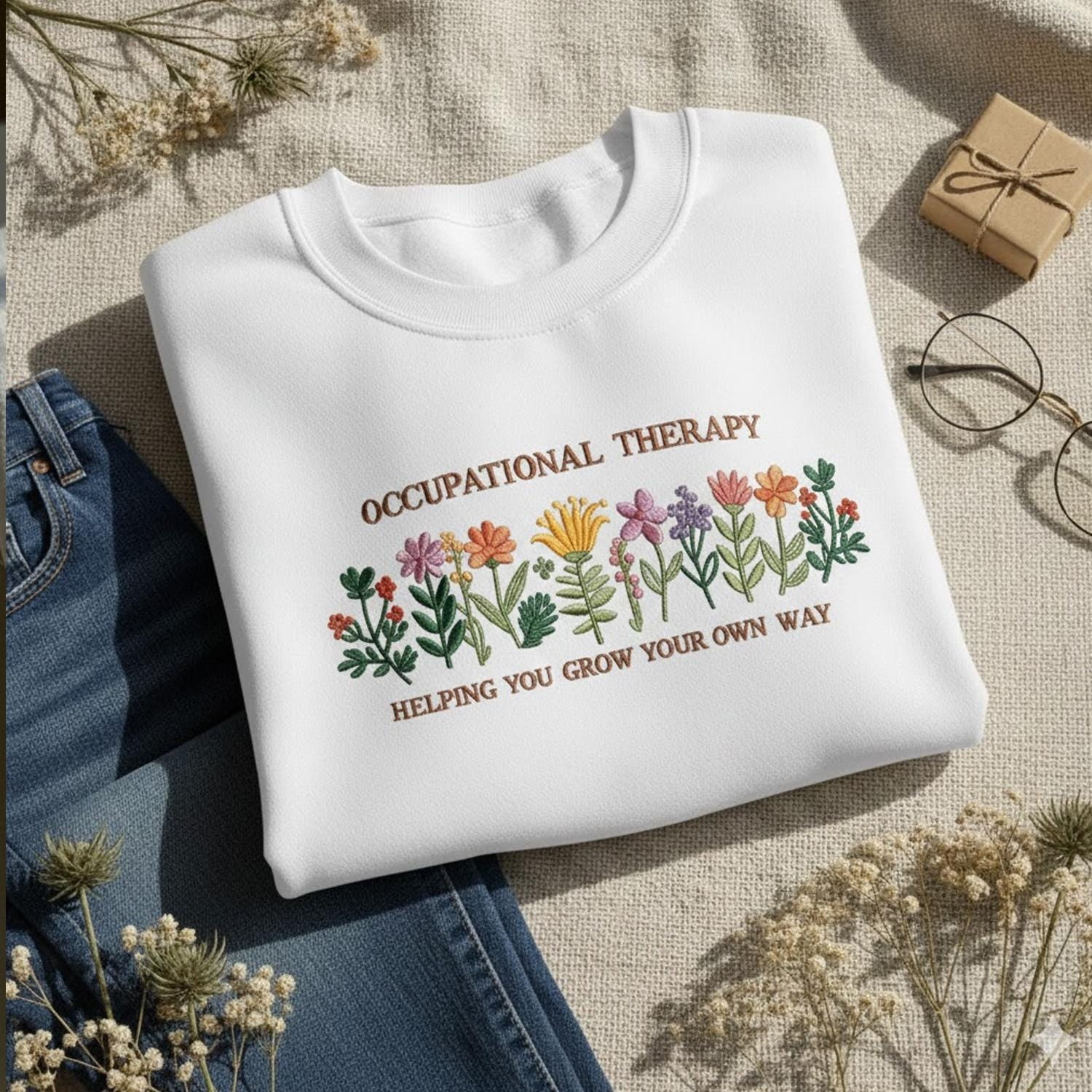 Embroidered Occupational Therapy Shirt, OT Sweatshirt, Special ...