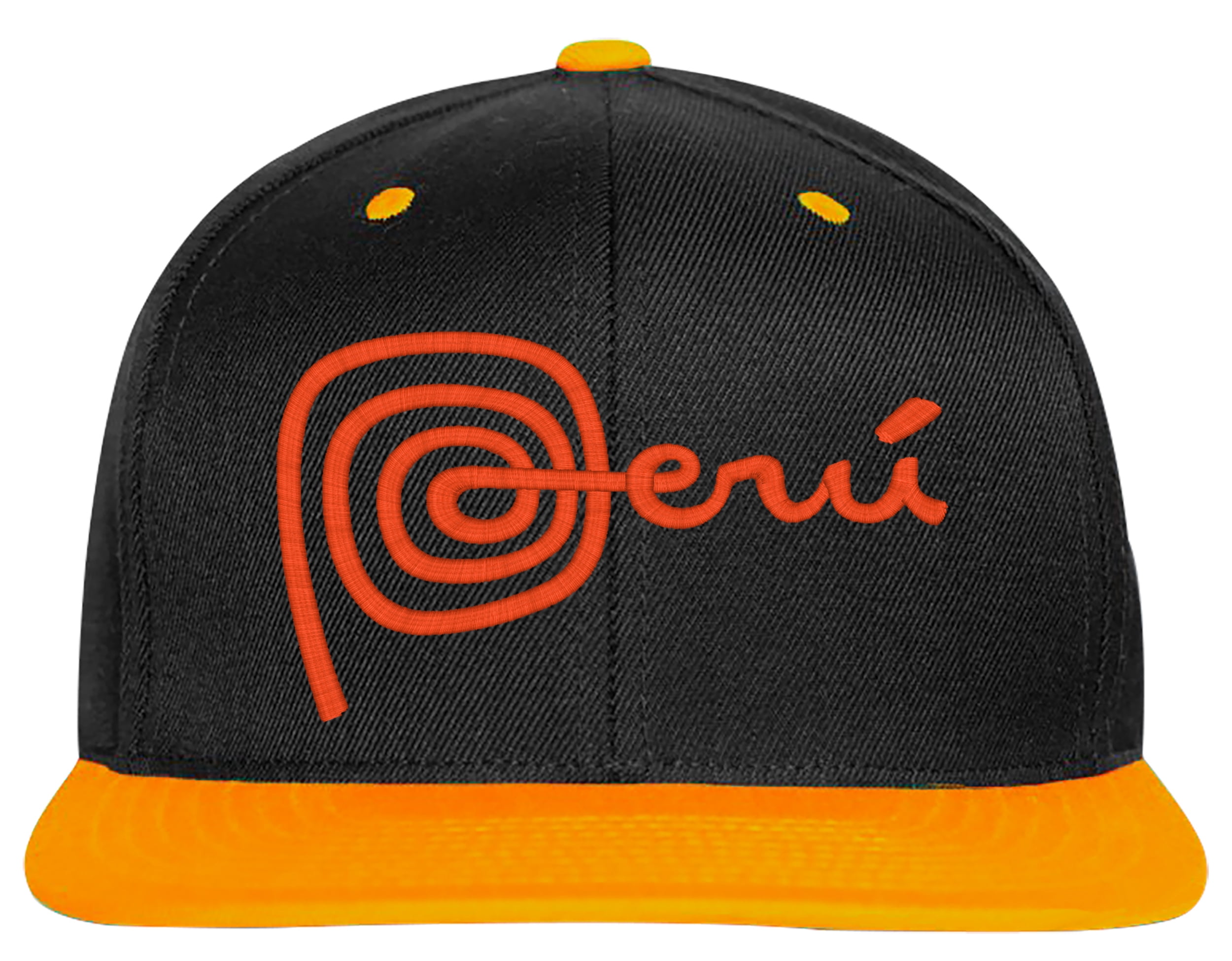 Embroidered PERU National Logo-EM-0037-Black-Yellow - Walmart.com
