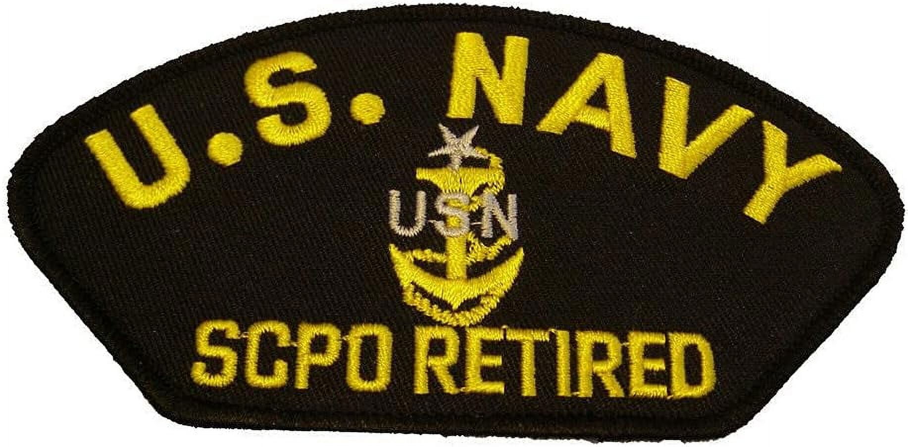 Embroidered Patch - for Women Man -USN SCPO Senior Chief Petty Officer ...
