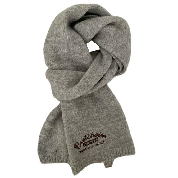 Embroidered Polyester Winter Scarf for Men and Women, Suitable for ...