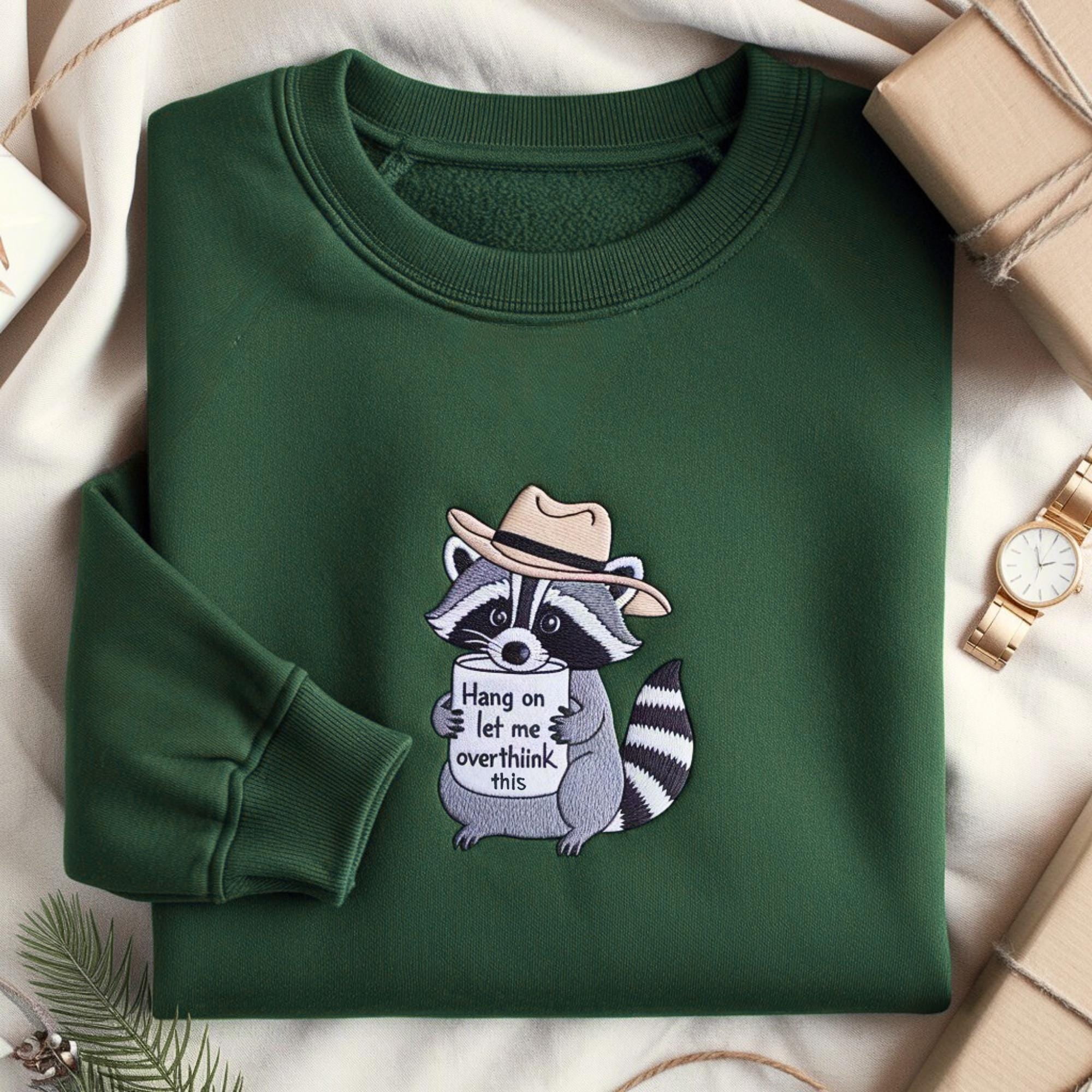 Embroidered Racoon Meme Shirt, Sarcastic Saying - Walmart.com