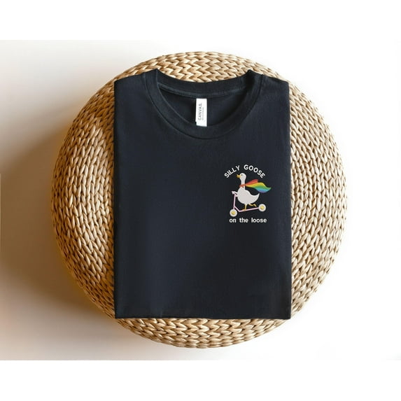Embroidered Rainbow Goose Shirt, Embroidered LGBTQ Shirt, Embroidered ...