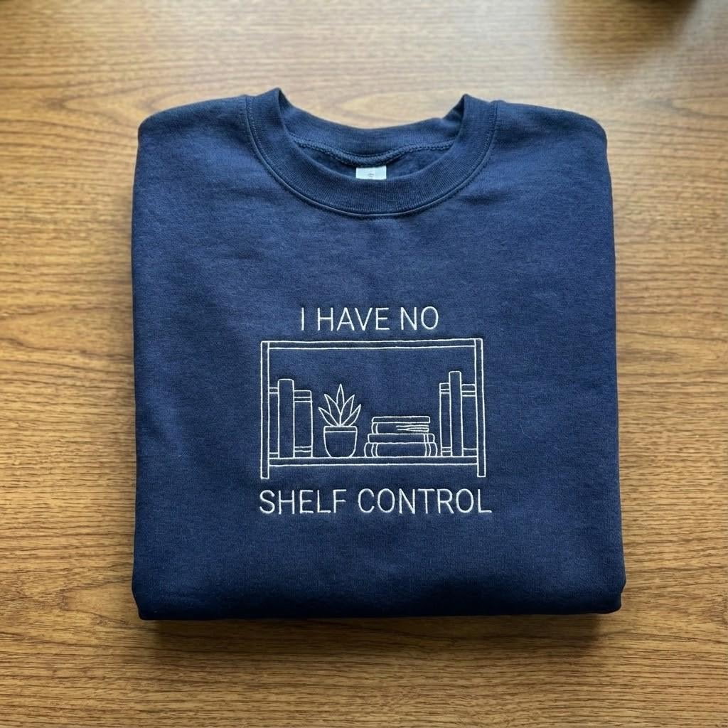 Embroidered Reader Sweatshirt, Funny Bookworm Sweater, Cozy Reading ...