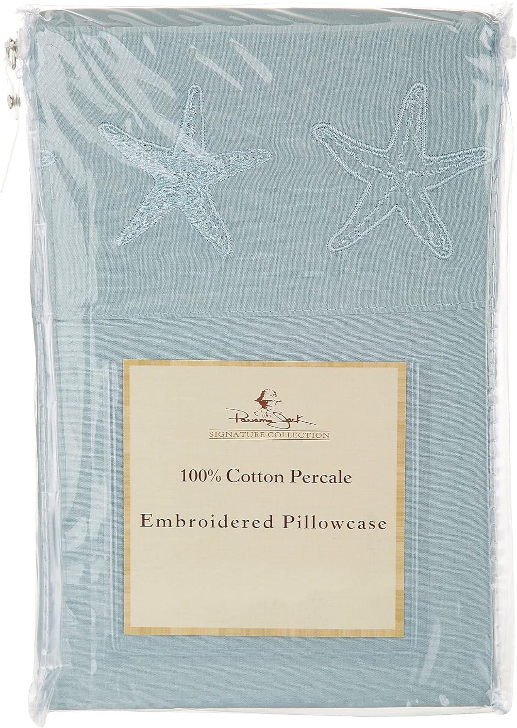 Embroidered Sea Star Pillowcase Set King Blue - Walmart.com