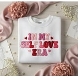 Embroidered Self Love Valentine Hoodie Romantic Partner Gift Love Quote ...