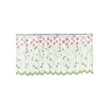 Embroidered Sheer Curtain Panel, Light Filtering Privacy Balance Soft ...