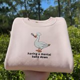 Embroidered Silly Goose Baker Sweatshirt | Funny Goose Tee - Walmart.com