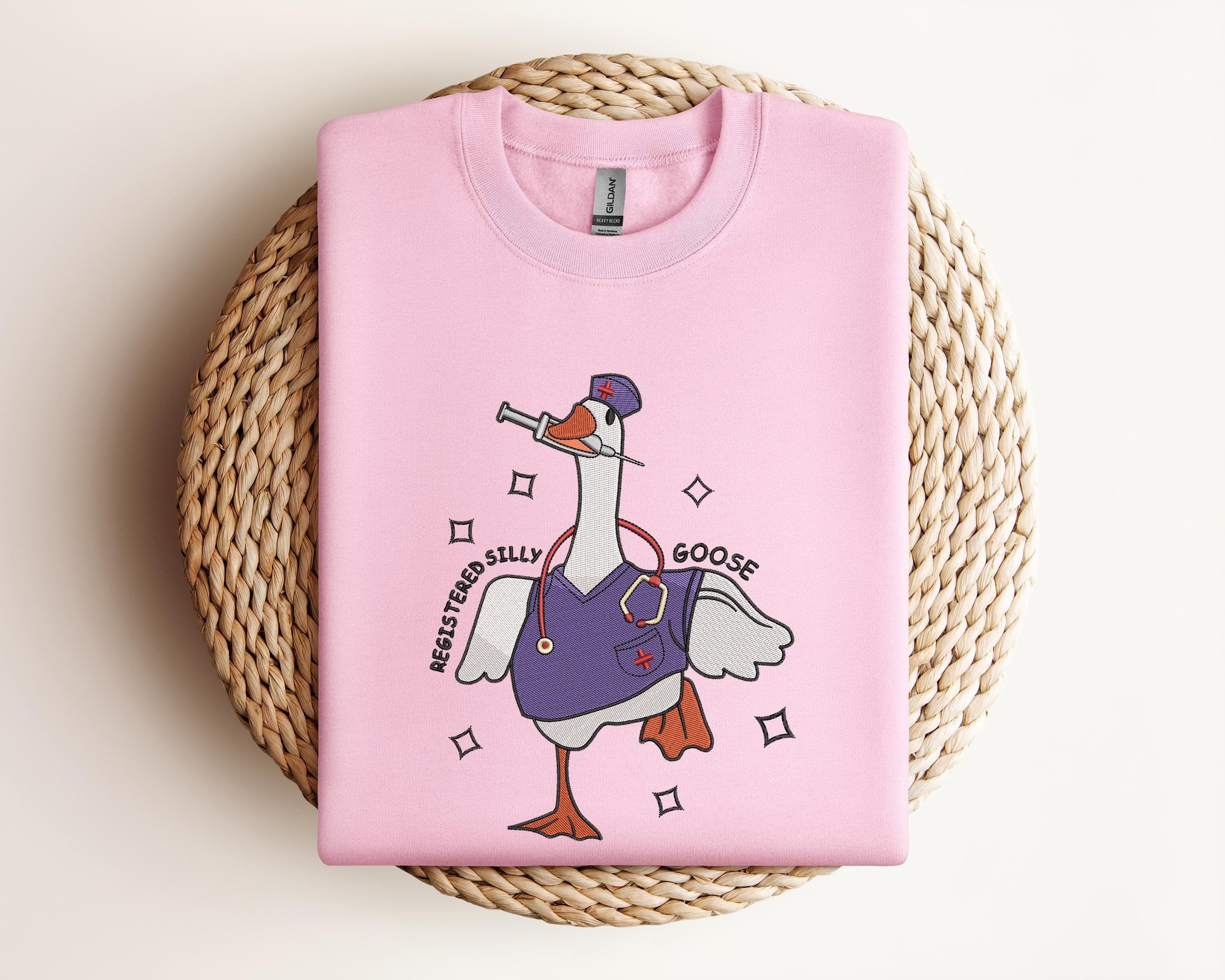 Embroidered Silly Goose Registered Nurse Sweatshirt,Nursing Student ...
