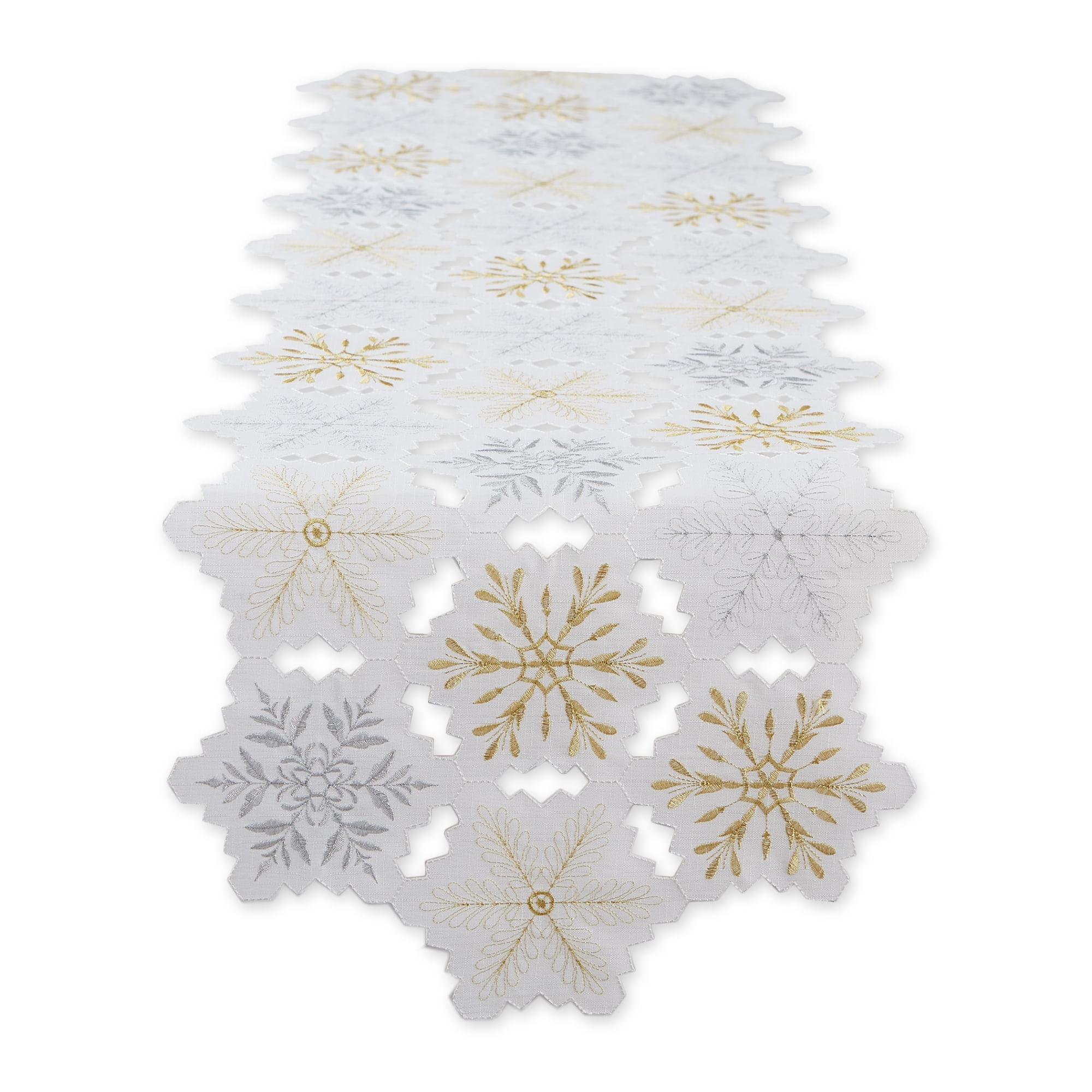 Embroidered Snowflakes Table Runner - Walmart.com