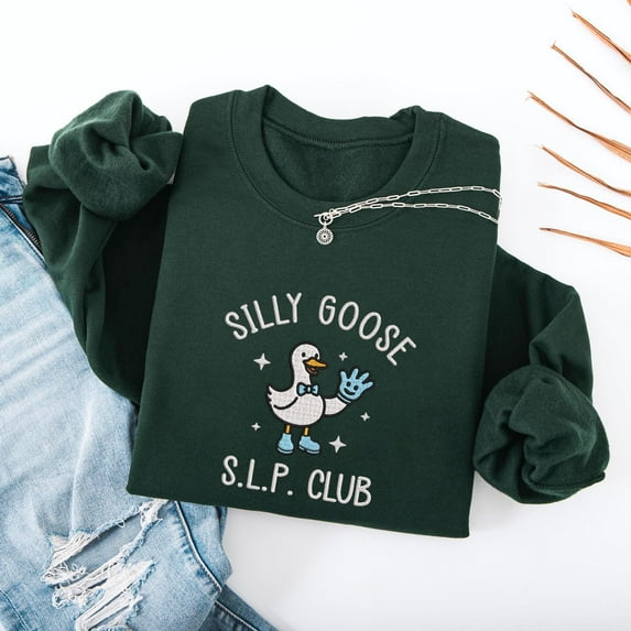 Embroidered Speech Therapy Shirt, Silly Goose Sweatshirt, Funny Speech ...