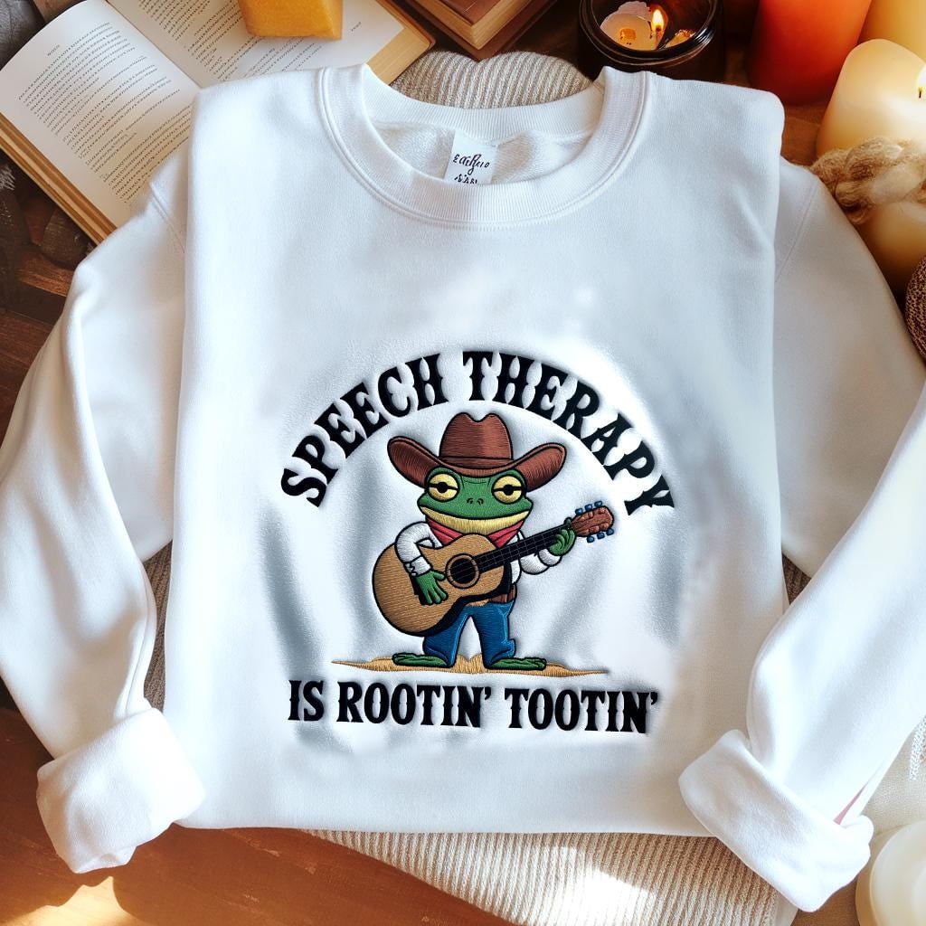 Embroidered Speech Therapy Sweatshirt, SLP Shirt, Cute Speech Therapist ...