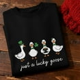 Embroidered St Patrick's Day Goose Sweatshirt, Just A Lucky Goose ...