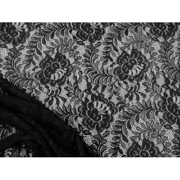 Floral Embroidered Sheer Fabric