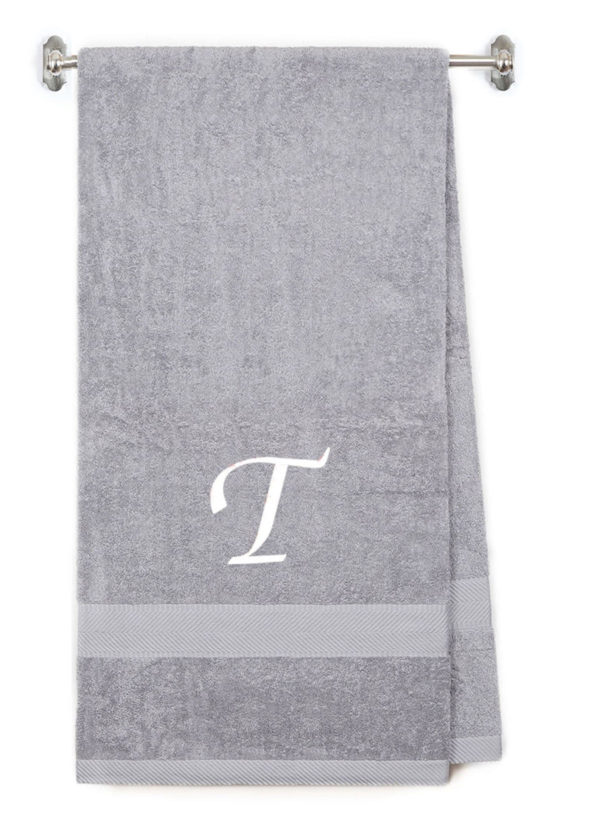 Embroidered Terry Cotton Bath Towel for Bath, Shower, Cover up Towel ...