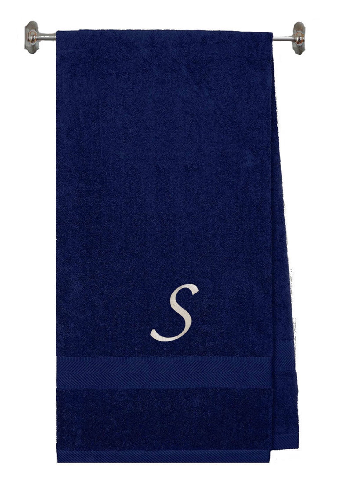 Embroidered Terry Cotton Bath Towel for Bath, Shower, Cover up Towel ...