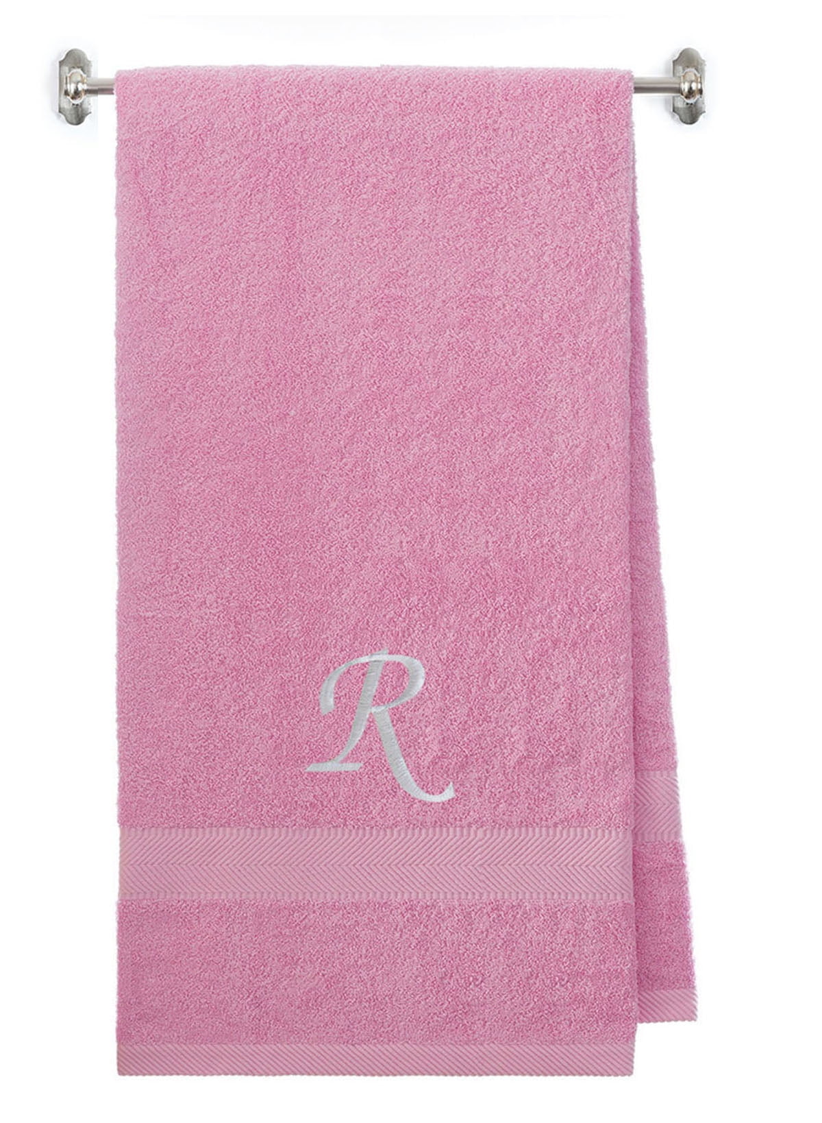 Embroidered Terry Cotton Bath Towel for Bath, Shower, Cover up Towel ...