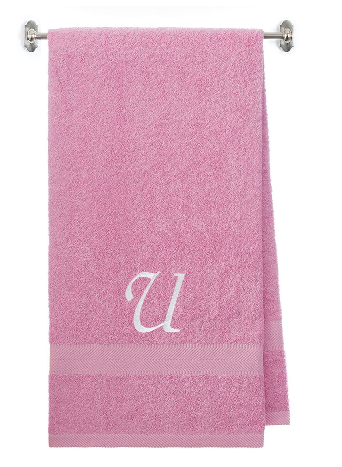 Embroidered Terry Cotton Bath Towel for Bath, Shower, Cover up Towel ...