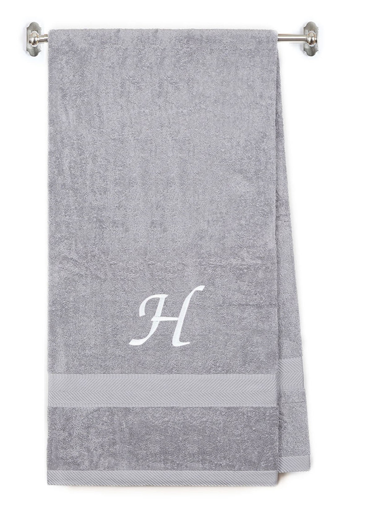 Embroidered Terry Cotton Bath Towel for Bath, Shower, Cover up Towel ...