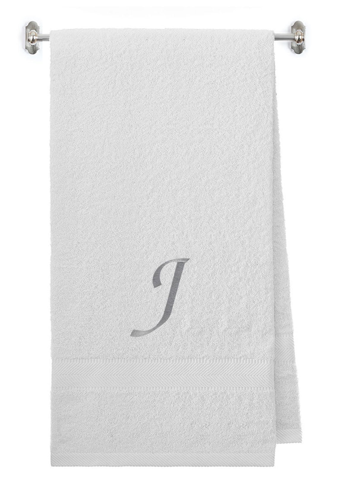 Embroidered Terry Cotton Bath Towel for Bath, Shower, Cover up Towel ...