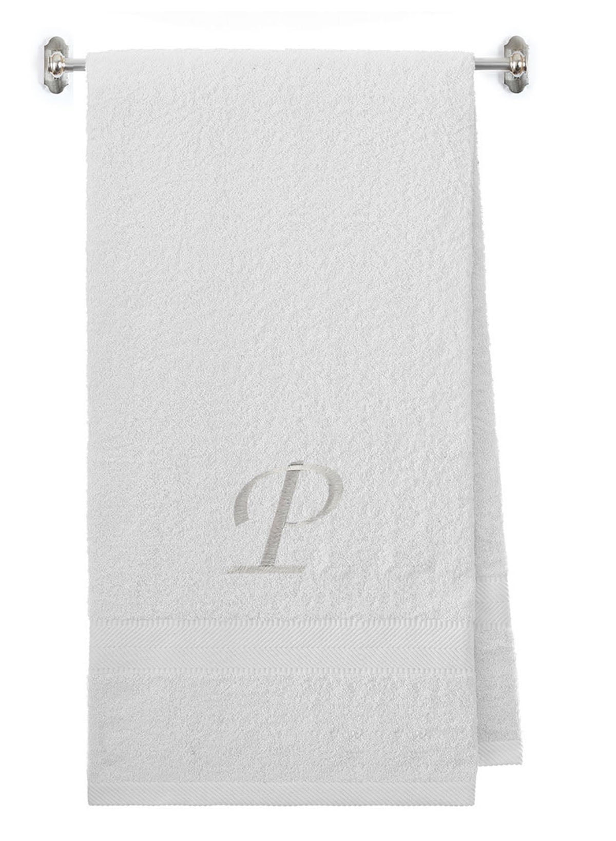 Embroidered Terry Cotton Bath Towel for Bath, Shower, Cover up Towel ...