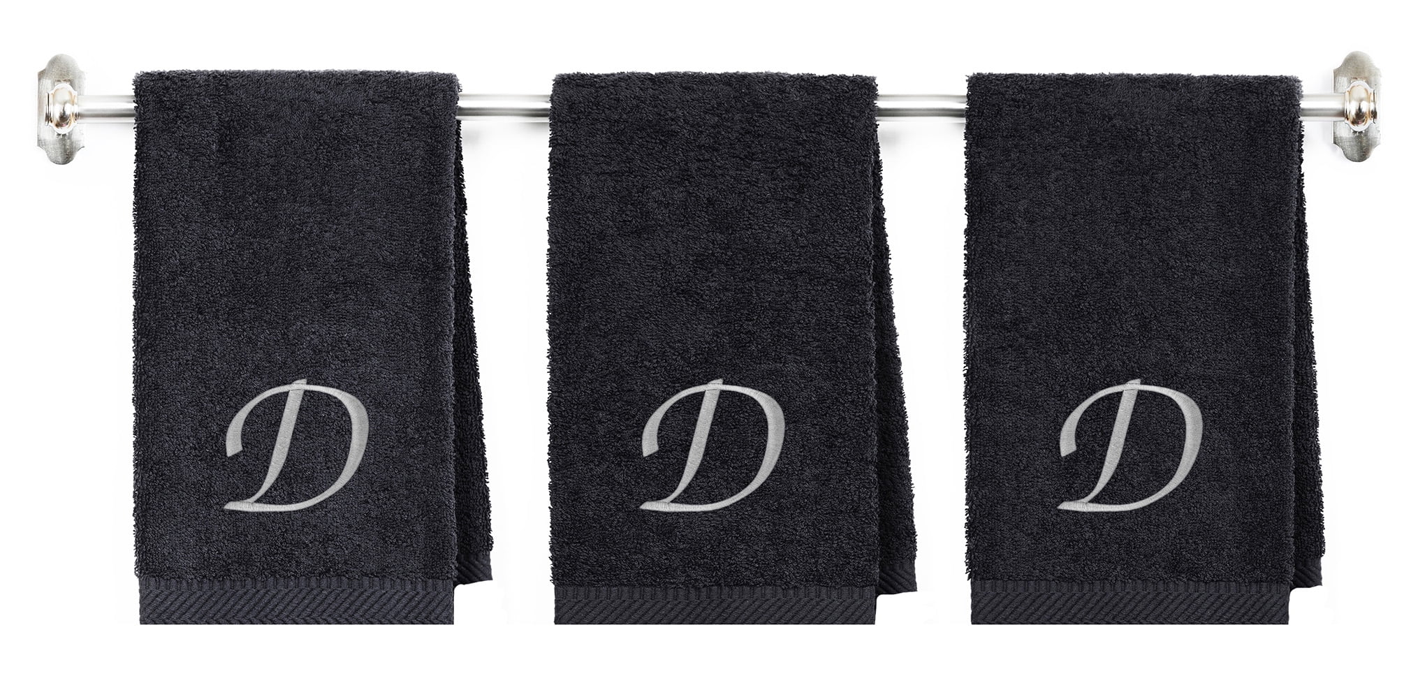 Embroidered Terry Cotton Hand Towel for Bathroom and Kitchen ...