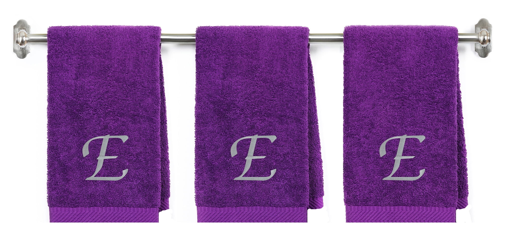 Embroidered Terry Cotton Hand Towel for Bathroom and Kitchen ...