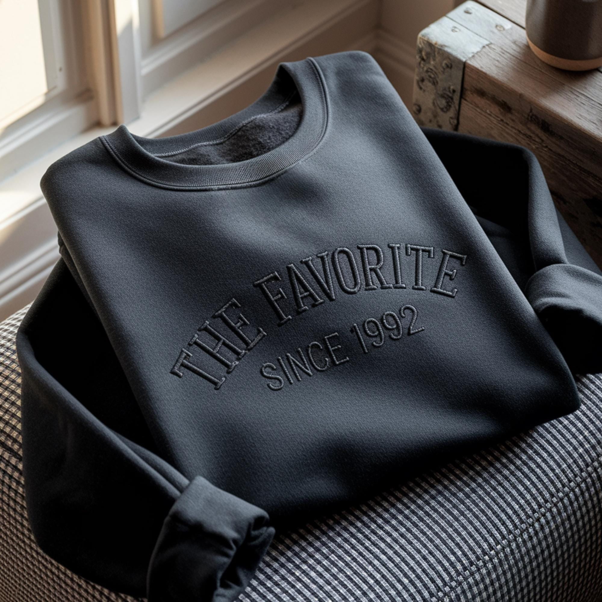 Embroidered The Favorite Sweatshirt, Sibling Gift - Walmart.com