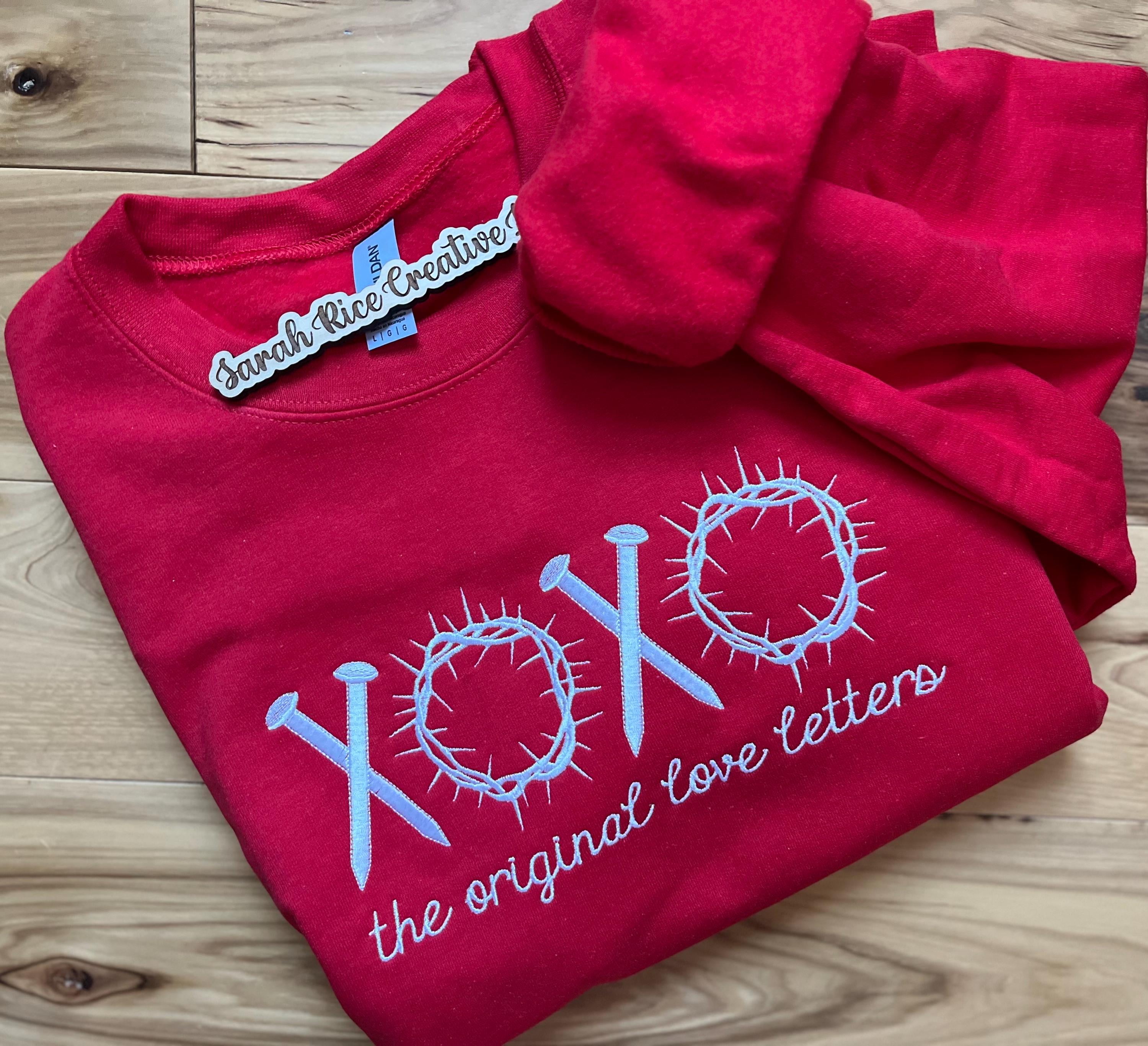 Embroidered The Original Love Letters, Christian Valentines Day ...