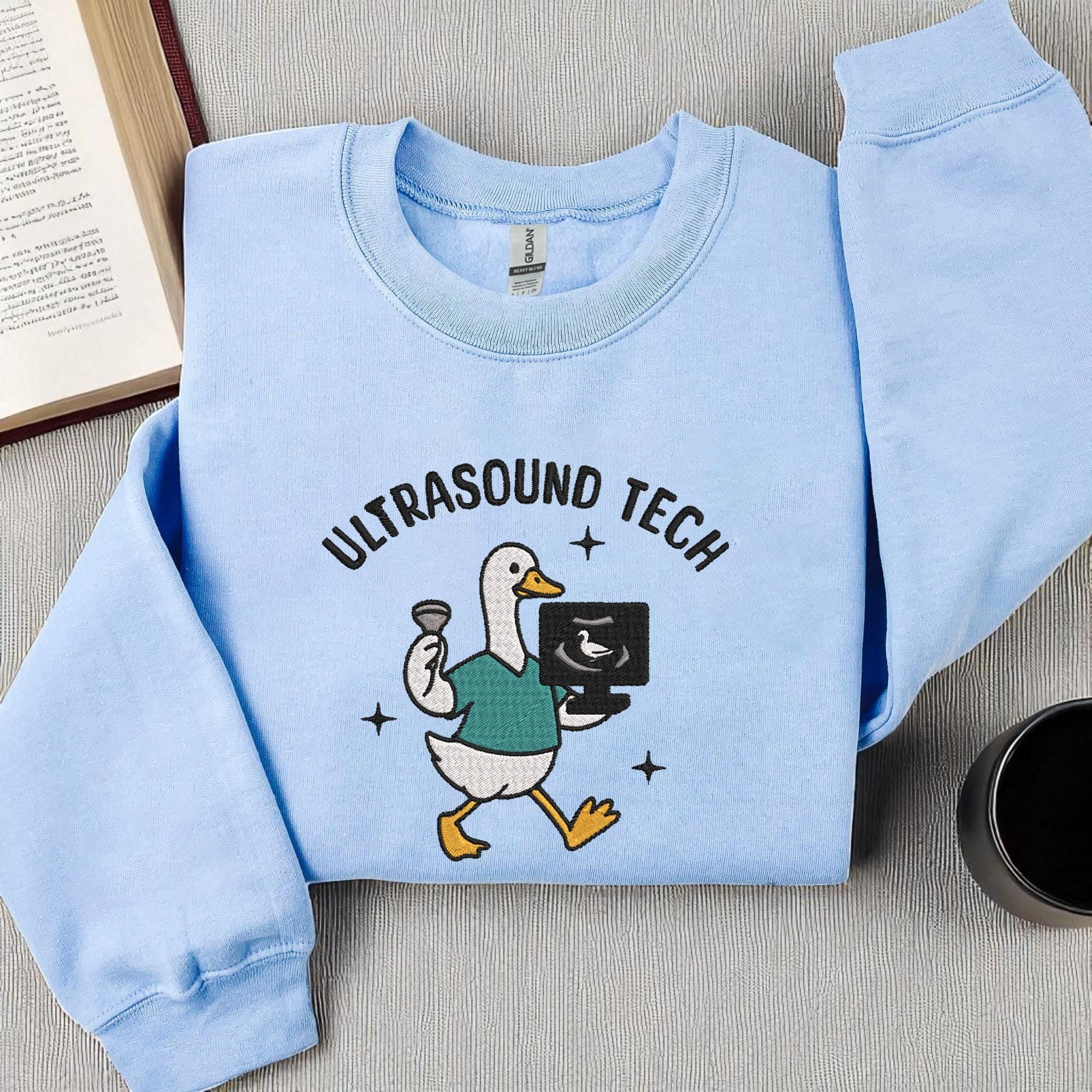 Embroidered Ultrasound Tech Shirt, Funny Sonographer Goose Sweatshirt ...