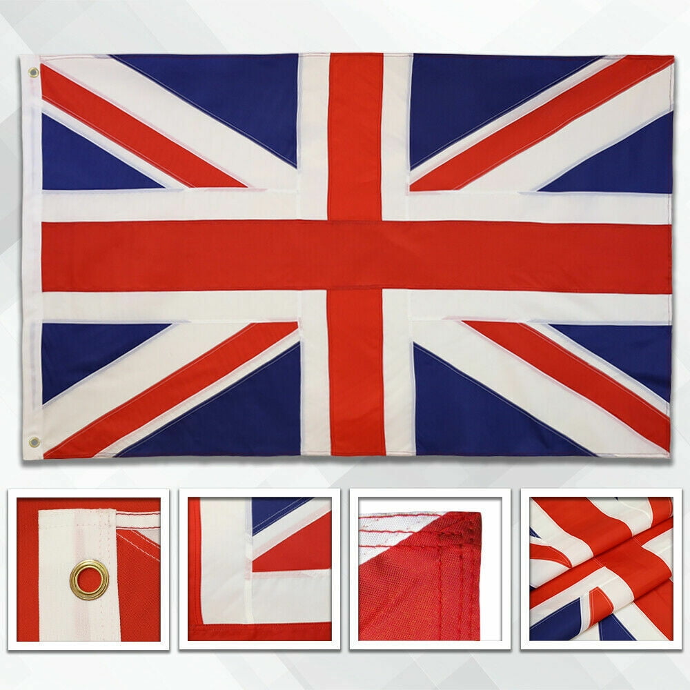 Embroidered United Kingdom Flag 3x5ft Embroidered British Flag UK ...
