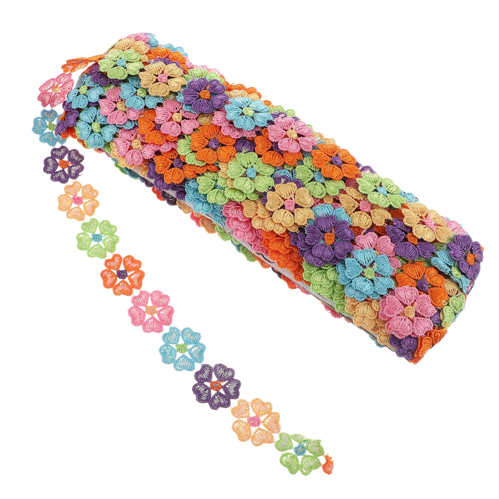 Embroidered ribbon Decorative Embroidered Floral Ribbon Clothes Sewing ...