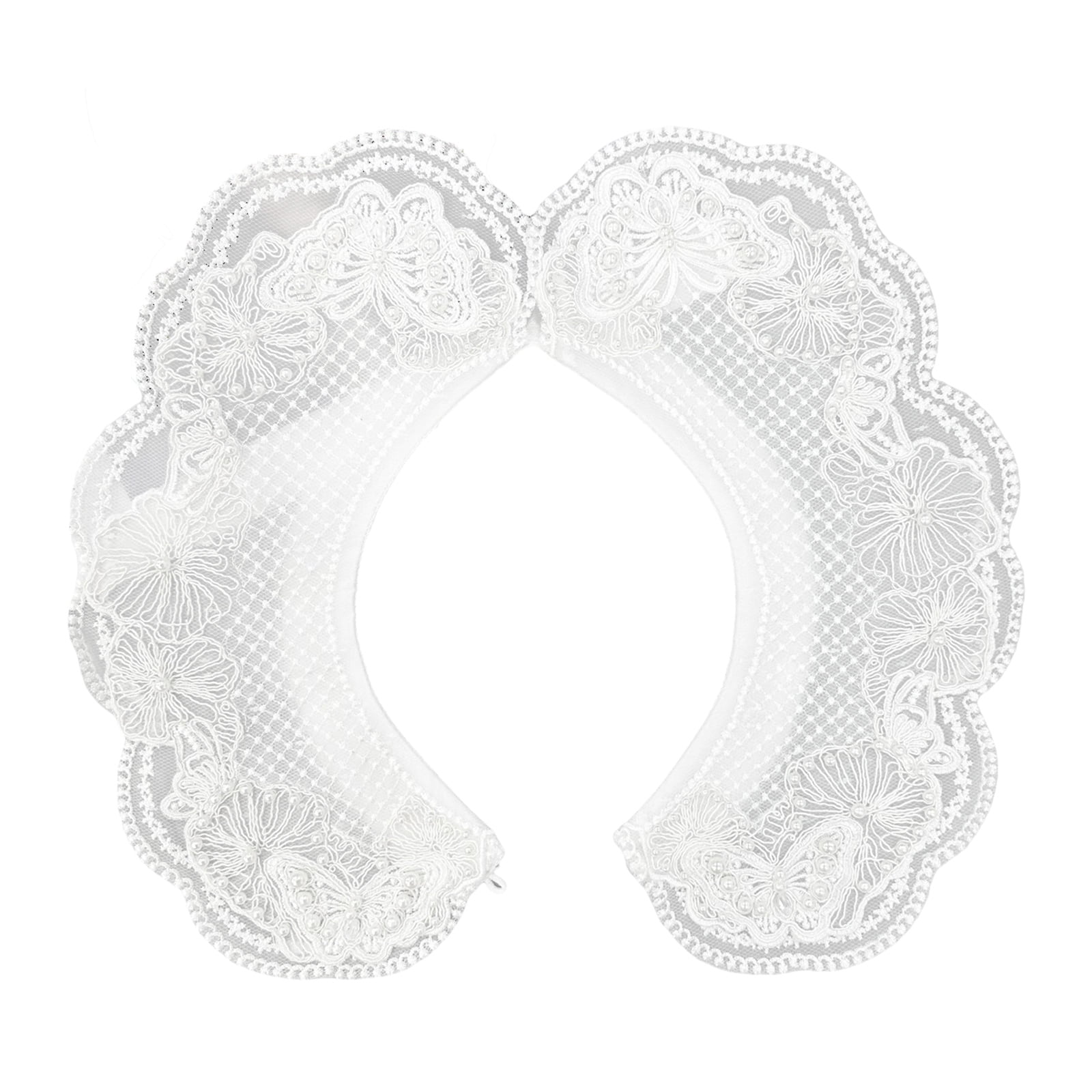 Embroidery Beadwork Faux Collar with Artificial Pearls Decorative ...