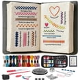 Embroidery Book DIY Kit for Beginners, 99-Piece Complete Thread Set ...