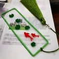 Embroidery Bookmark Kit With Pattern Instructions Adjustable Hoop For ...