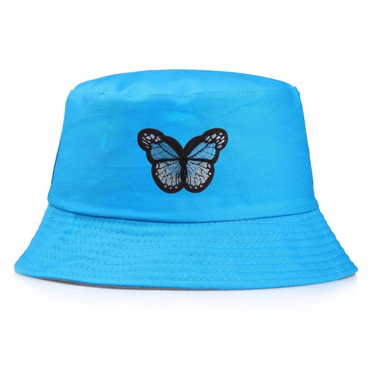 Embroidery Bucket Hats For Women Girls Bob Autumn Panama Cap Male Sun ...