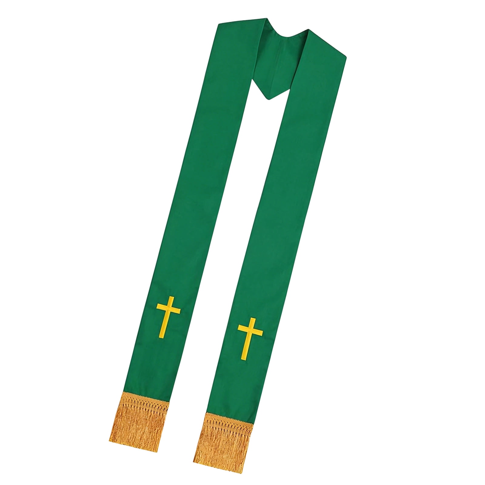 Embroidery Clergy Stole with Crossed Design Tassels for Priests Pastors ...