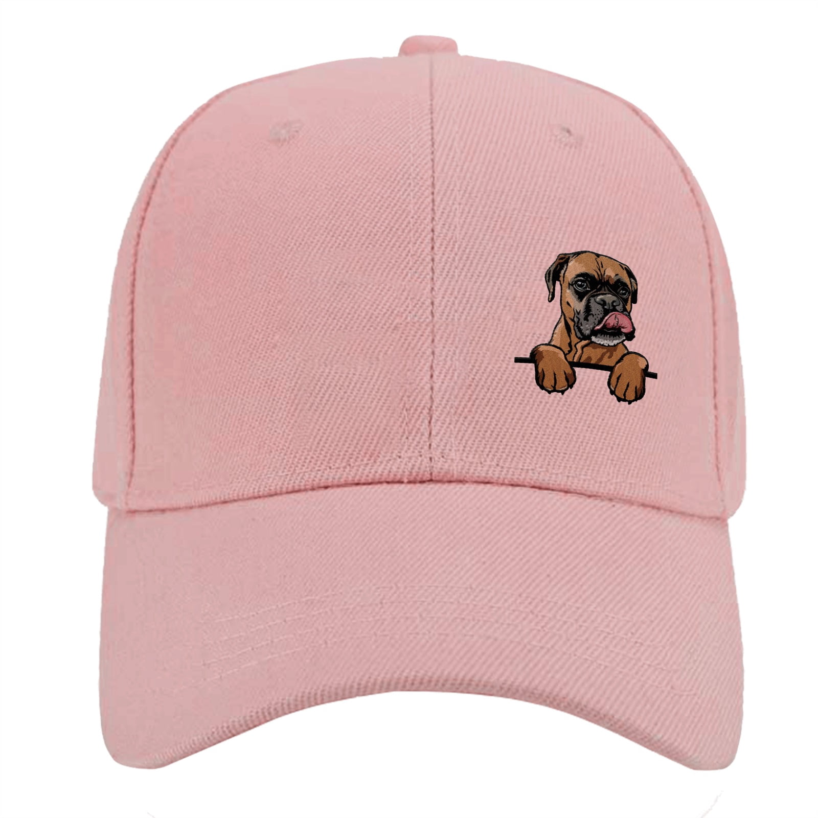 Embroidery Custom Baseball Cap ,Boxer Peeking Dogs. Boxer dog breed ...