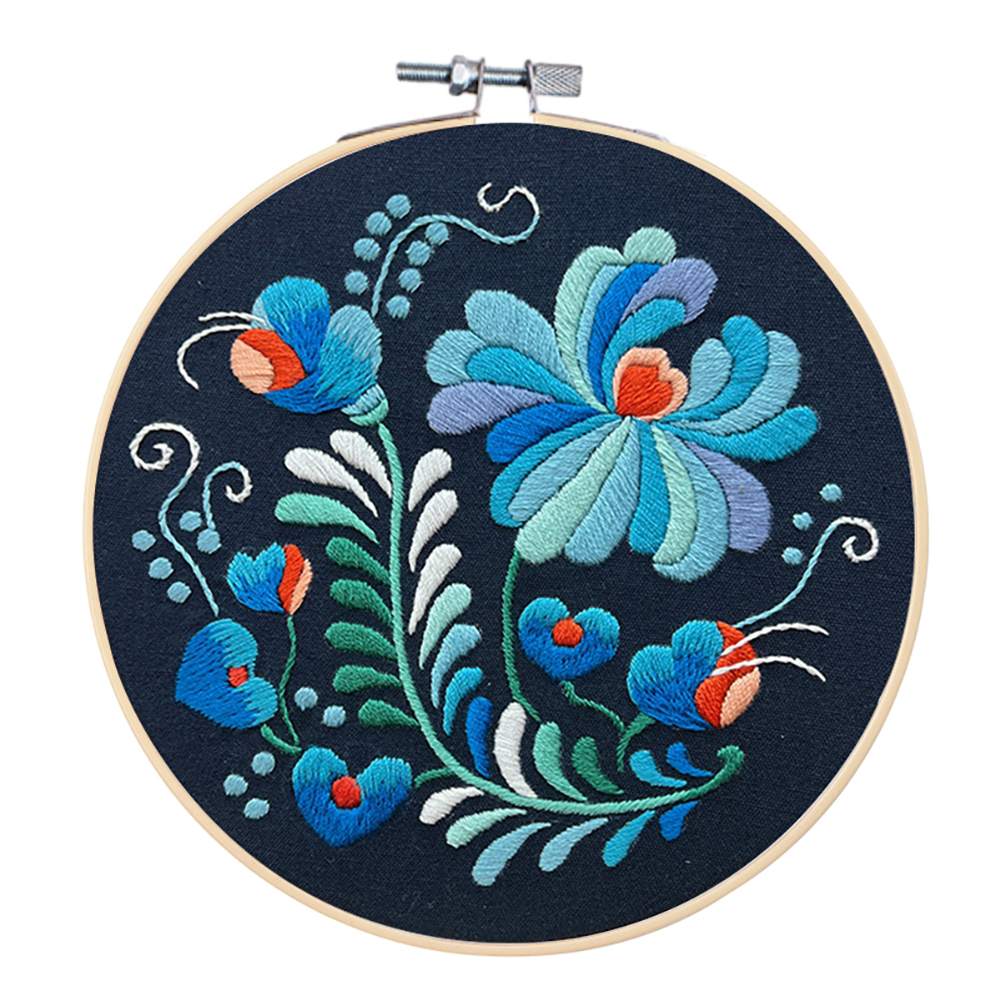 Embroidery DIY Material Set Beginners Embroidery Material Bag with 20CM ...