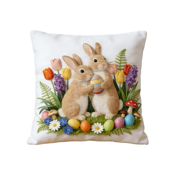 Embroidery Decorative Pillow Cover 18 Inch Throw Pillow Case for Couch ...