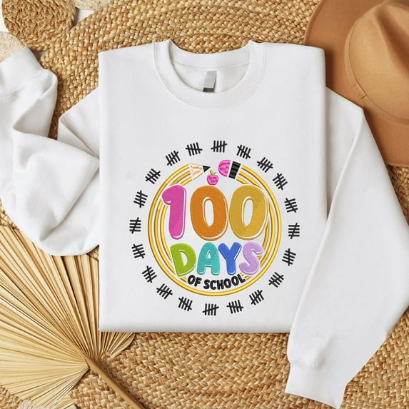 Embroidery Design : 100 Days of School Embroidery, Teacher Embroidery ...