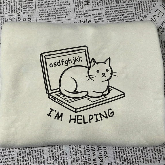 Embroidery Design : Coder Cat Home Office Embroidery Funny Cat ...