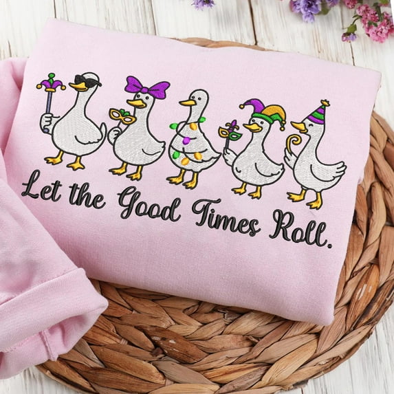 Embroidery Design : Mardi Gras Silly Goose Embroidery Coquette Style ...