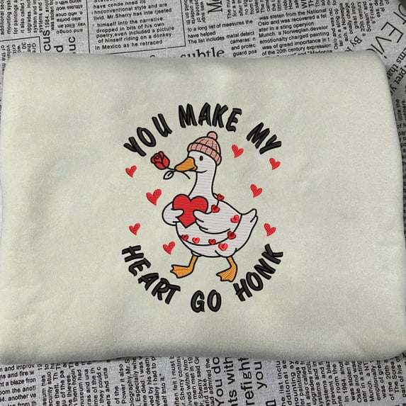 Embroidery Design : You Make My Heart Go Honk Embroidery, Funny ...