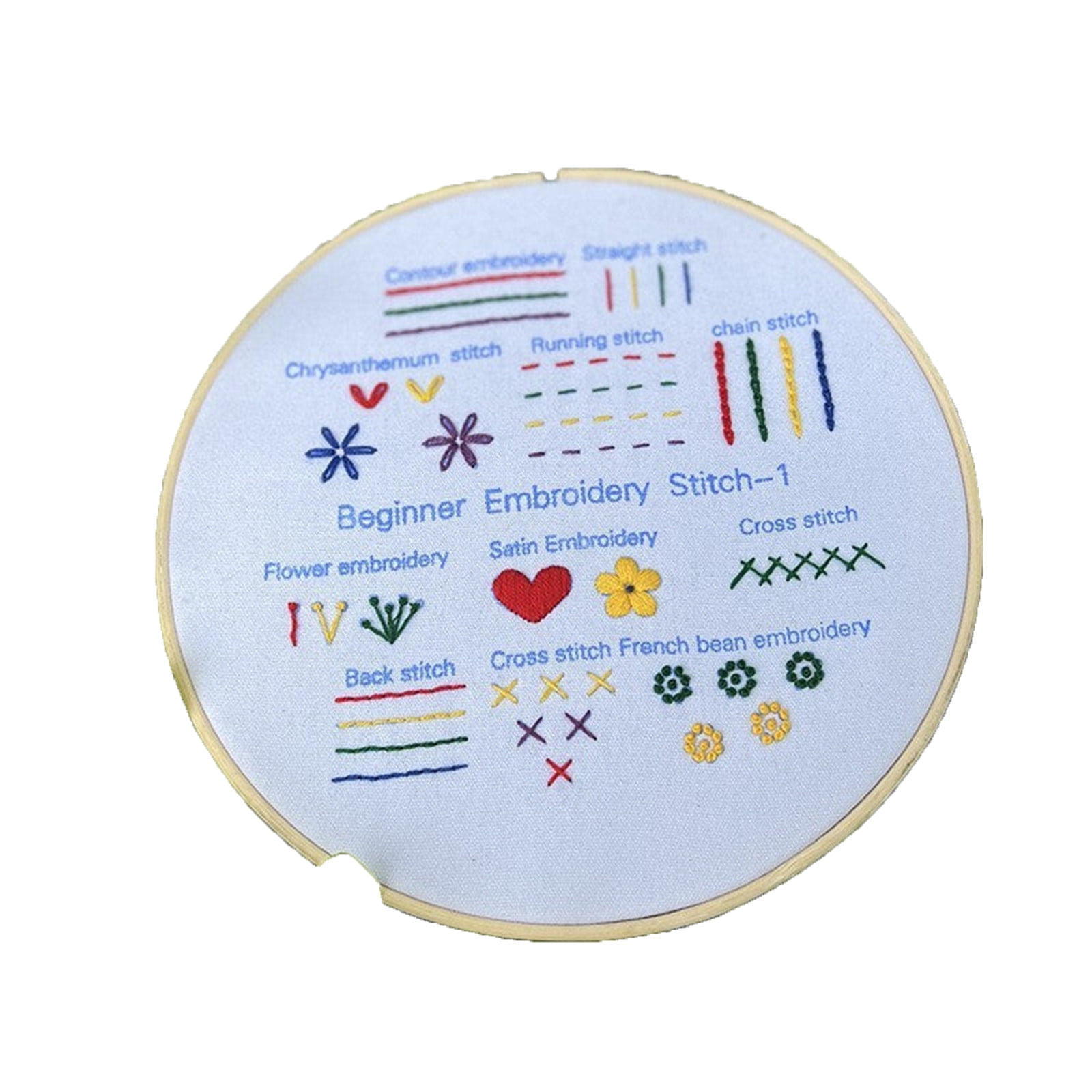 Embroidery Diy Novice Teaching Materials Package Needle and Thread Set ...