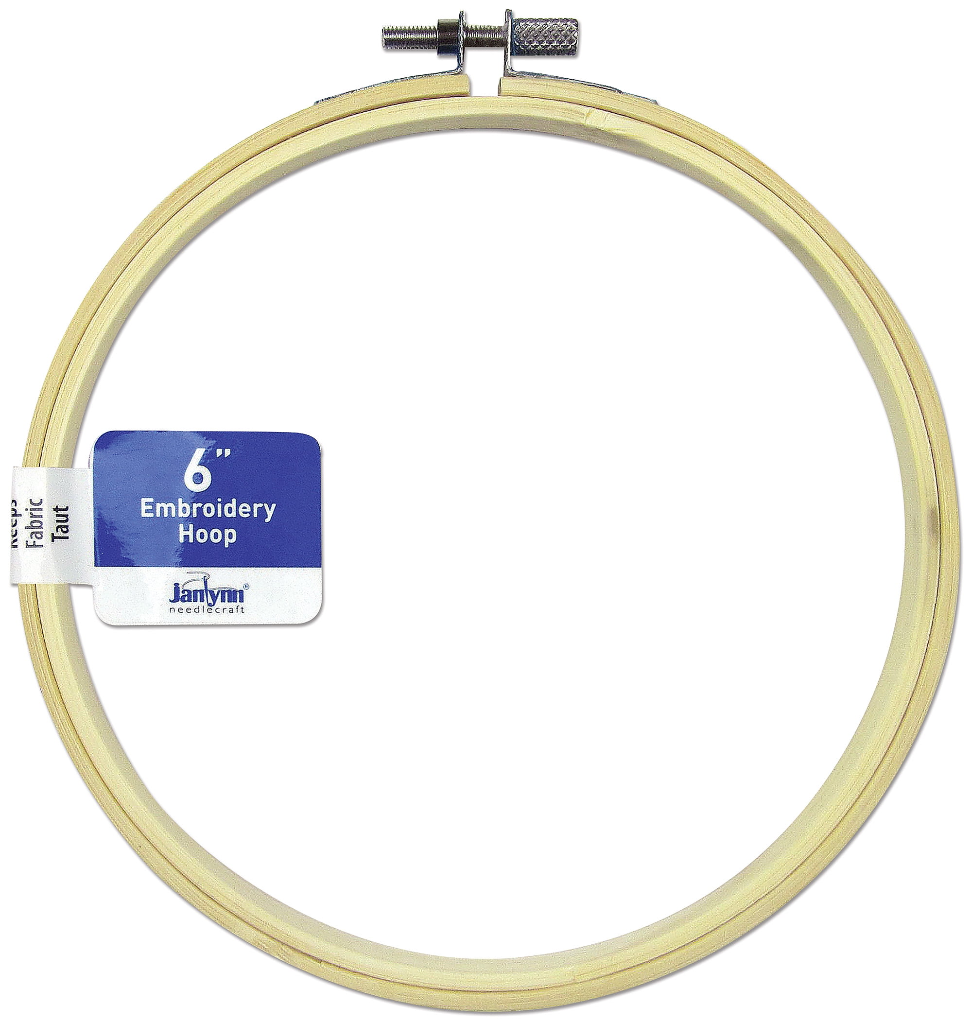 Janlynn Wood Embroidery Hoop 6 inch Natural, Durable Bamboo for All ...